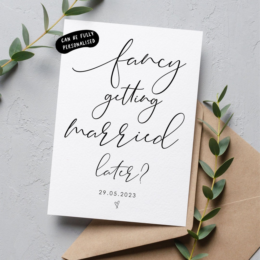 Fancy Getting Married Later Card, Getting Married Late Wedding Day Card ...