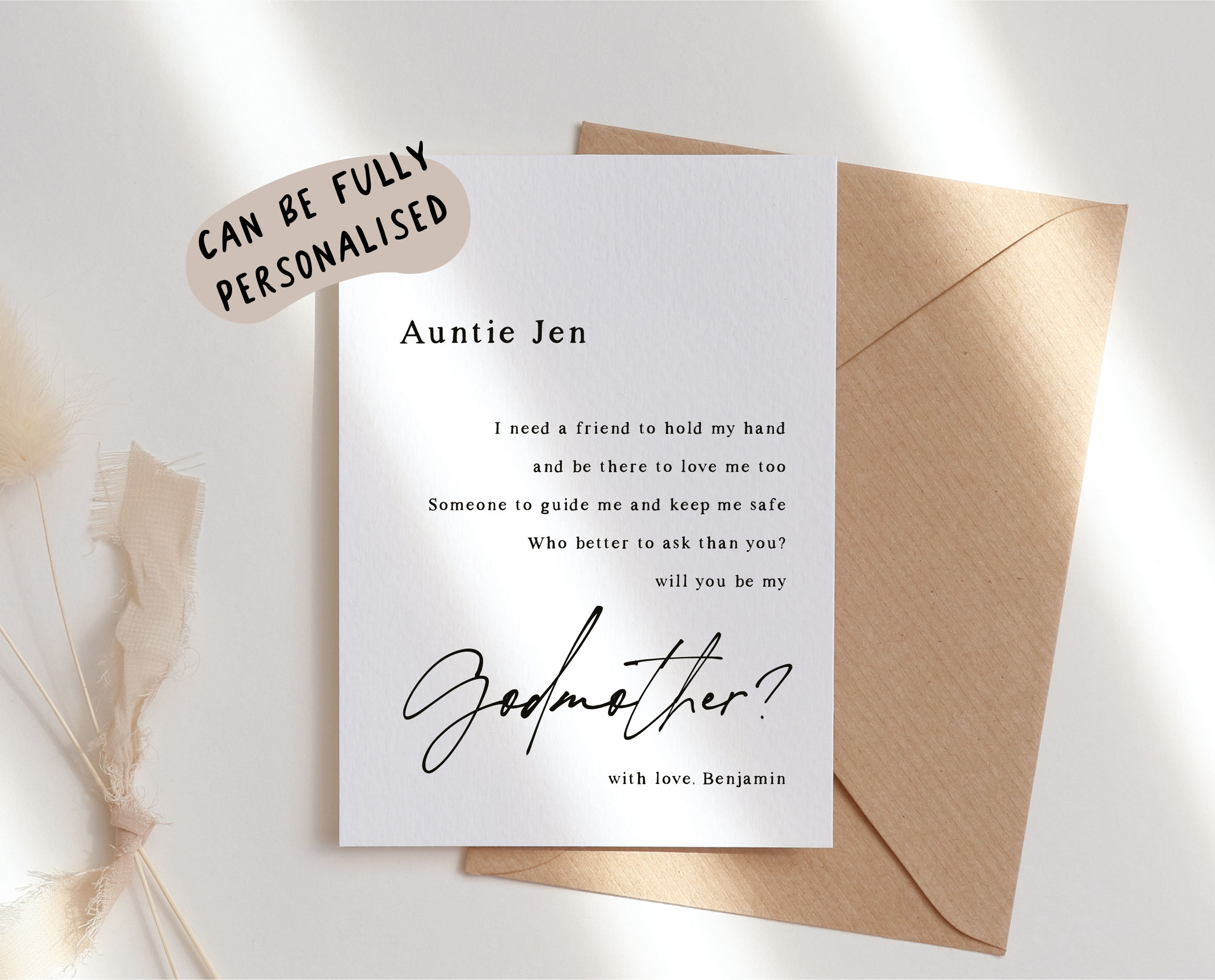 Guide Parent Card, Persoanalised Guide Parent Card, Will You Be My ...