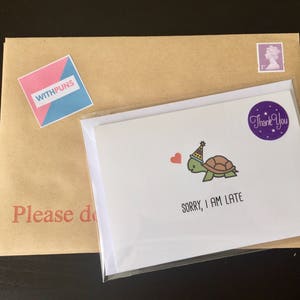 Belated Birthday Card It's Late Birthday Card Late | Etsy UK