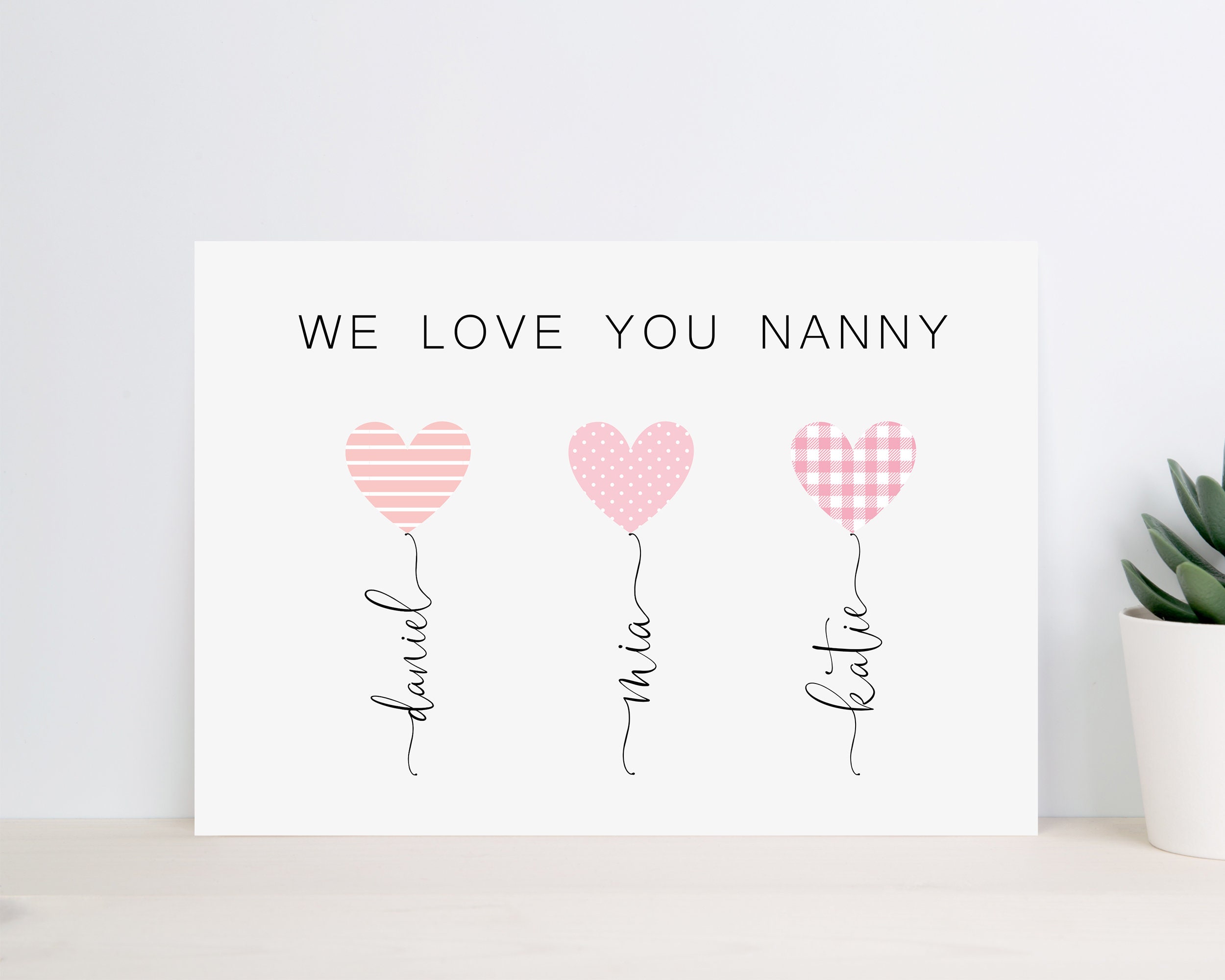 Card I Love You Nanny