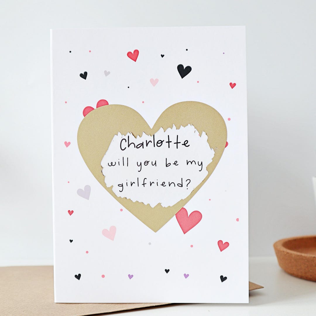 Will You Be My Girlfriend Card, Proposal Card, Be My Girlfriend ...