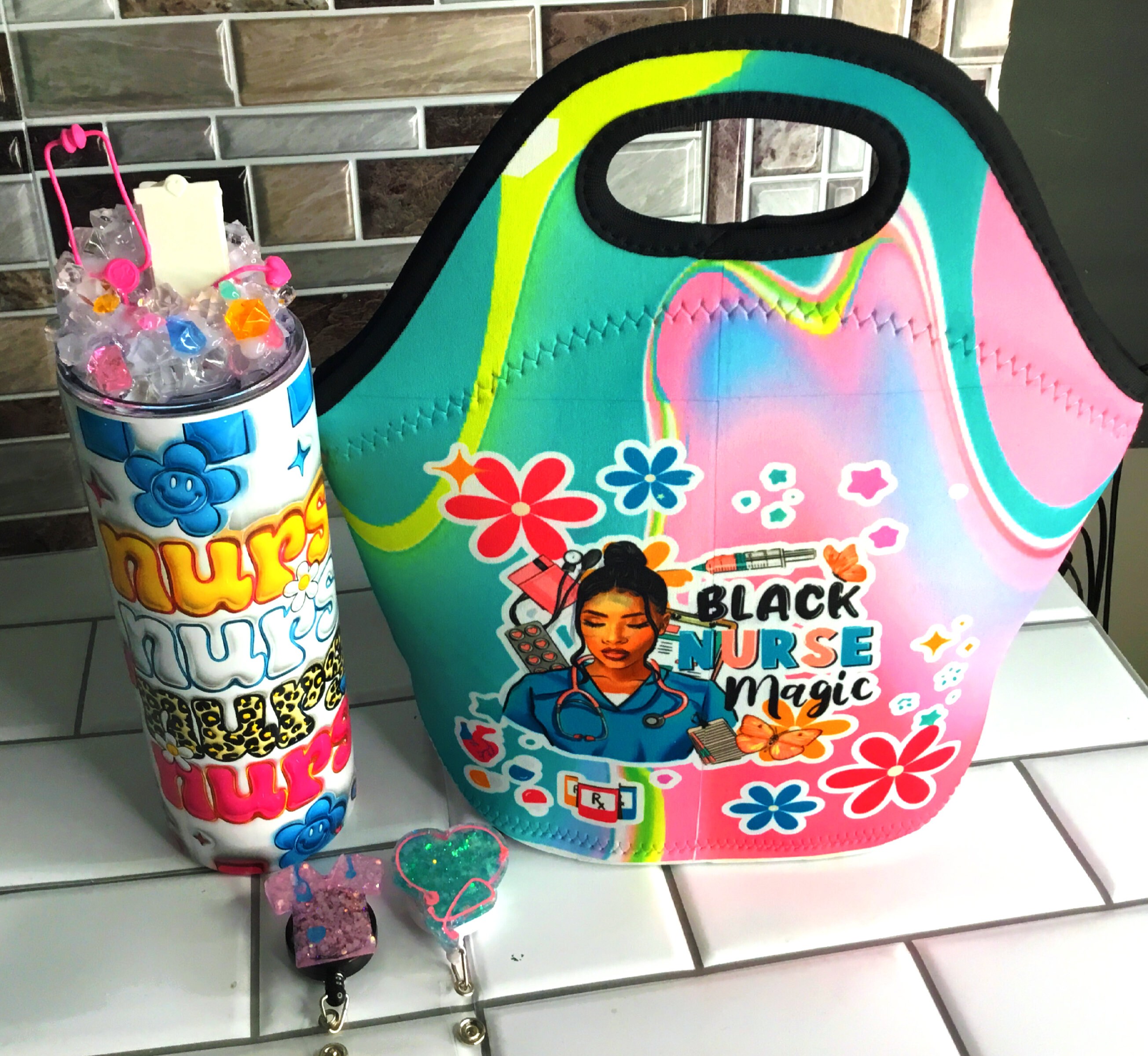 Custom Lunch Tote W Matching Tumbler Etsy UK