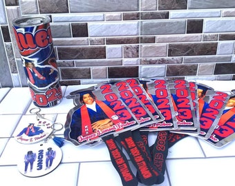 Graduation Fans, Gradfans, Head on a Stick, Custom Face Fans With ...