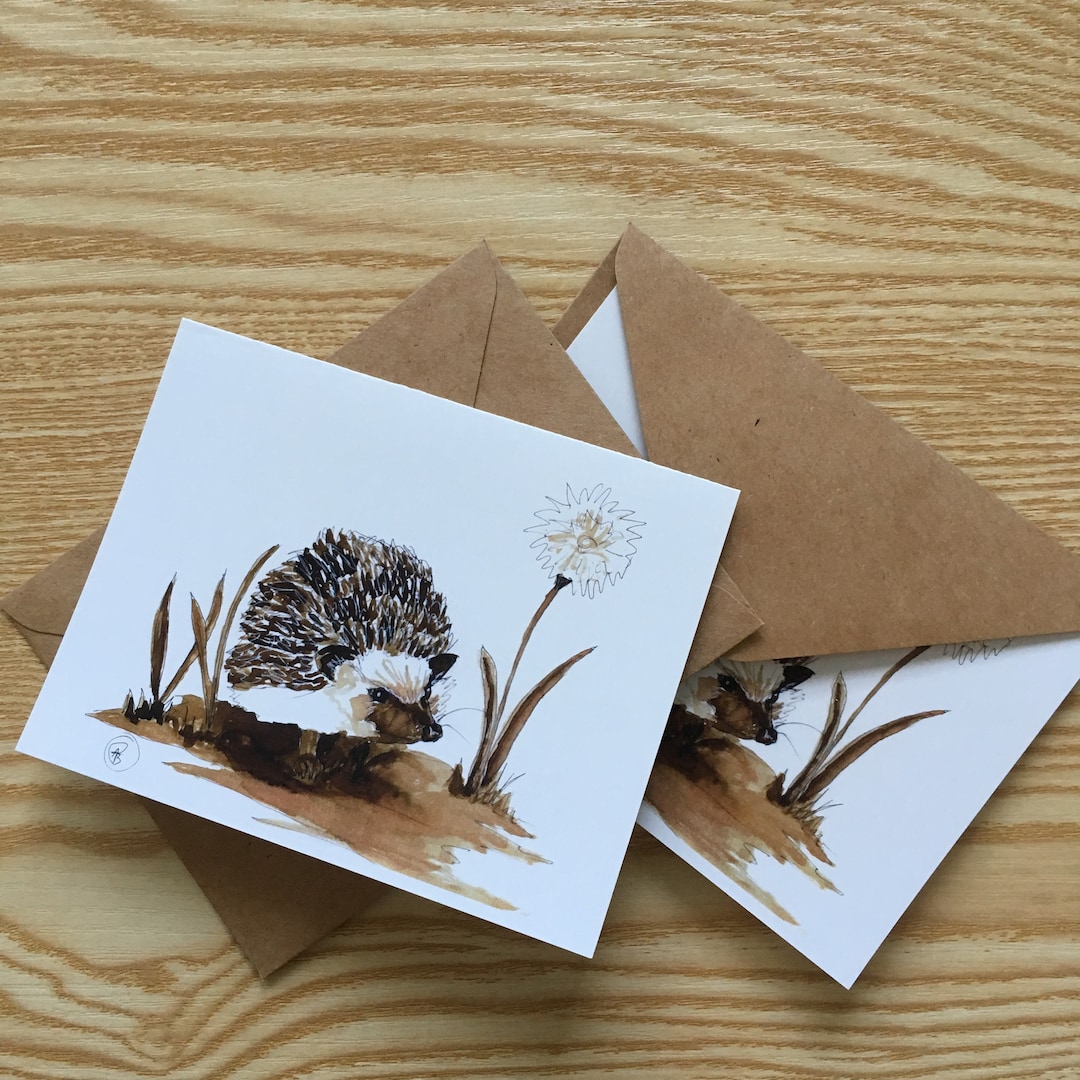 Hedgehog Card Digital Download Printable - Etsy