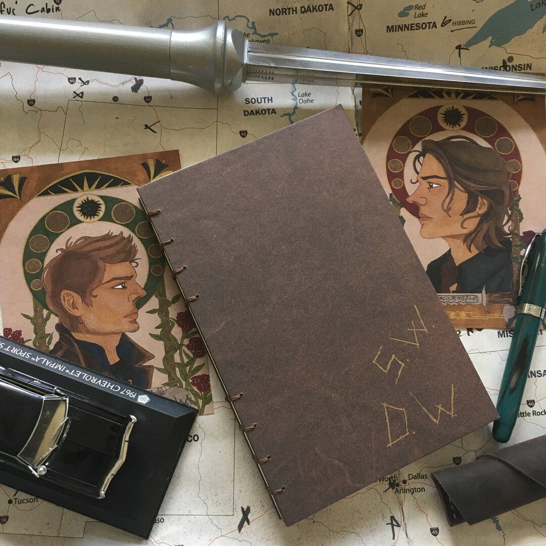 Sam and Dean Themed Art Nouveau Hunter's Journal MADE TO ORDER - Etsy