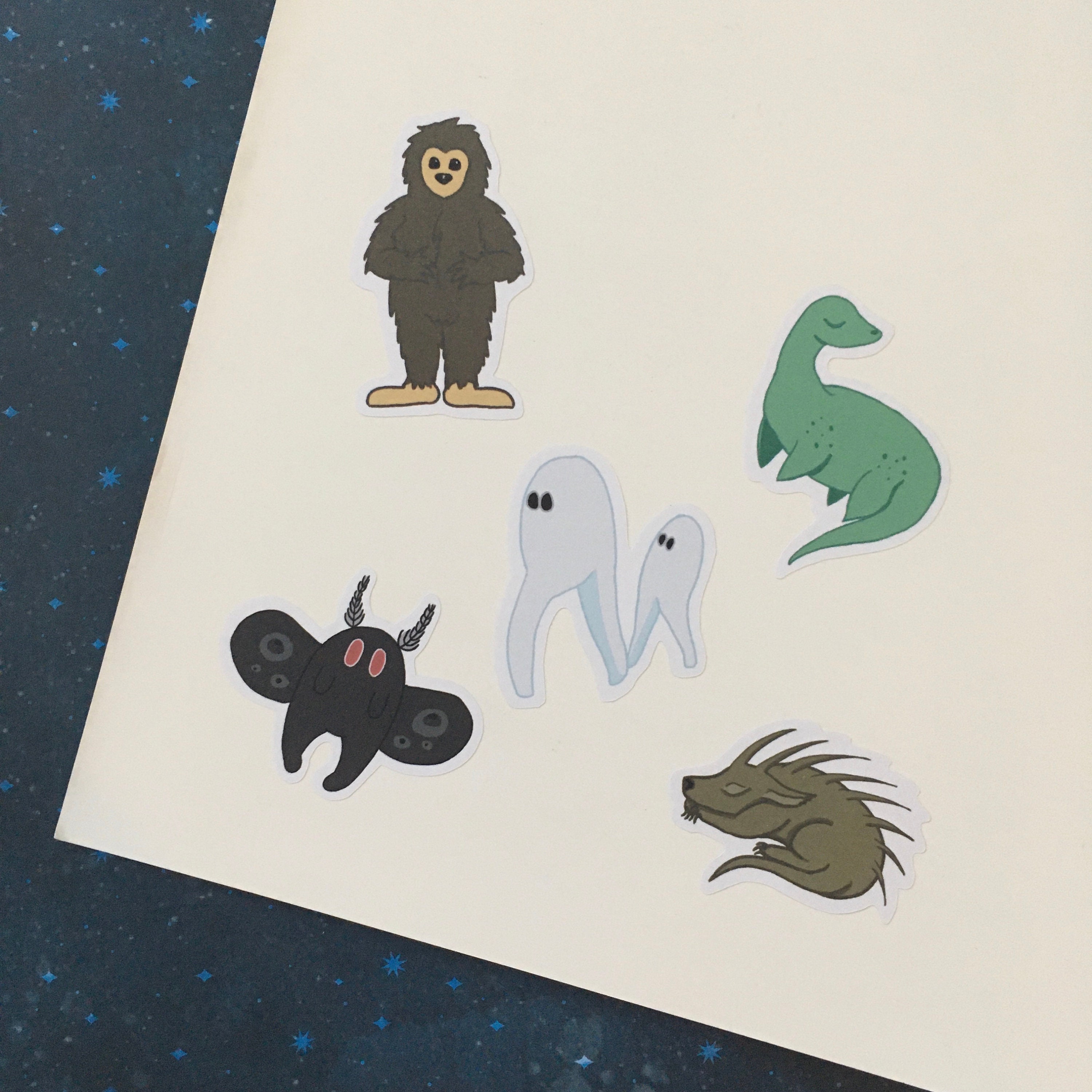 Cute Cryptids Sticker Pack | Etsy