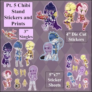 Chibi Part 5 Stand Stickers and Prints - Etsy