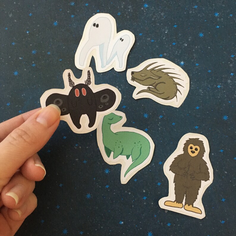 Cute Cryptids Sticker Pack | Etsy