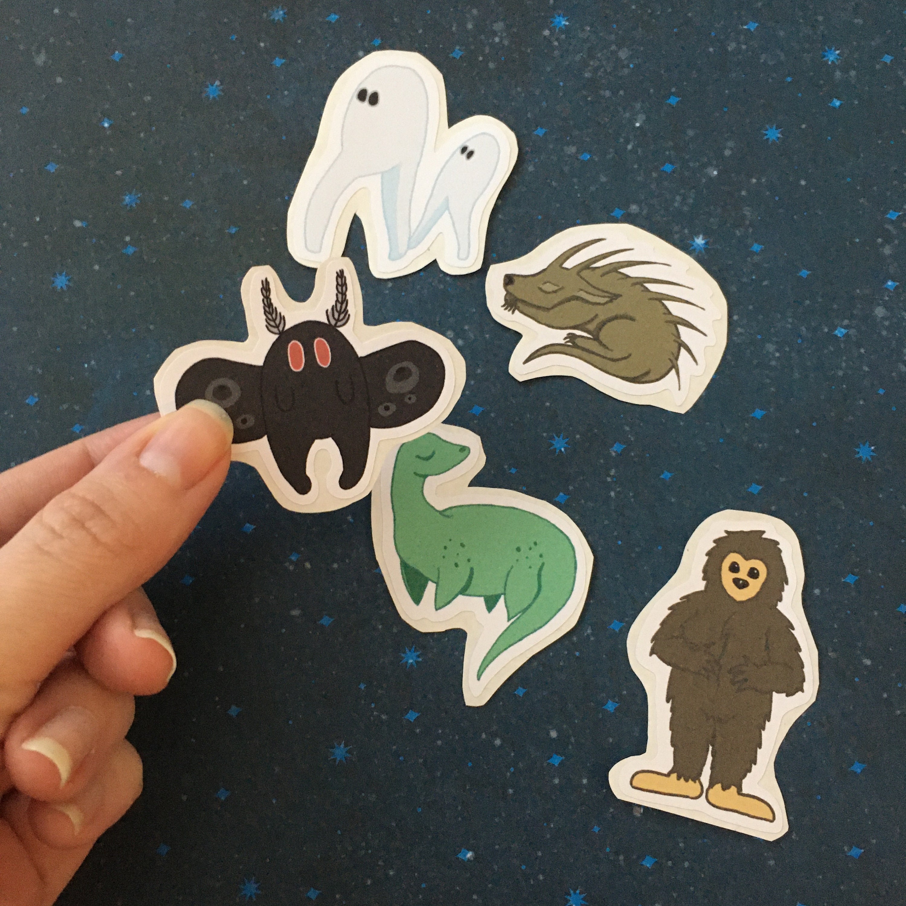 Cute Cryptids Sticker Pack | Etsy