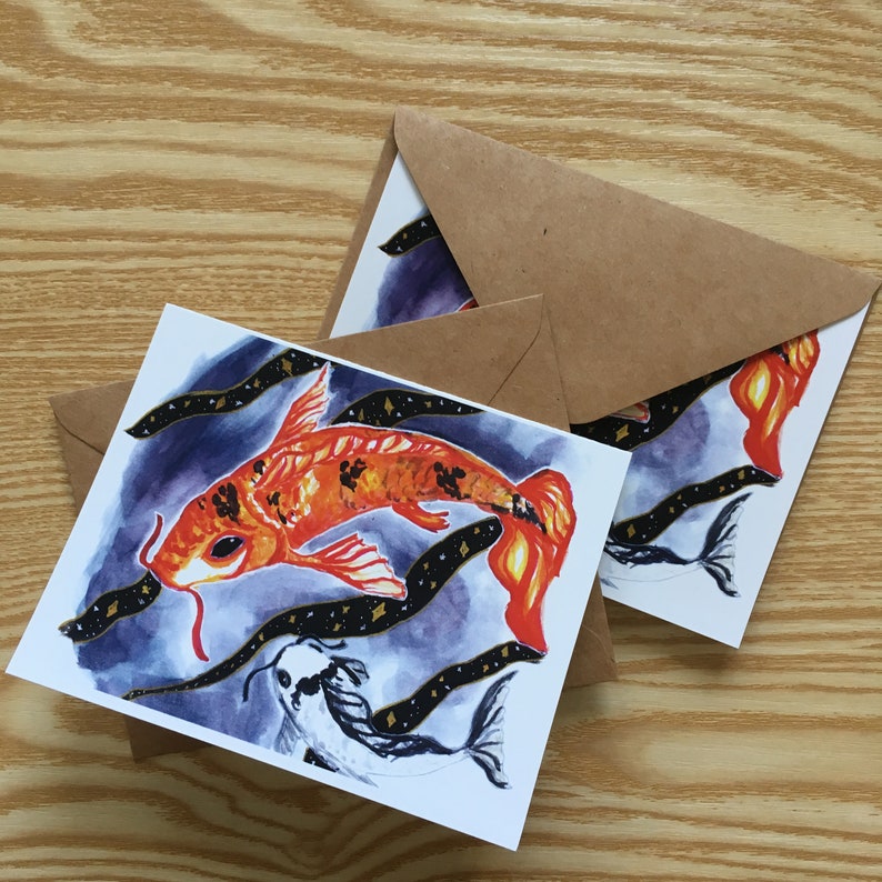 Koi Fish Digital Download Printable Card - Etsy