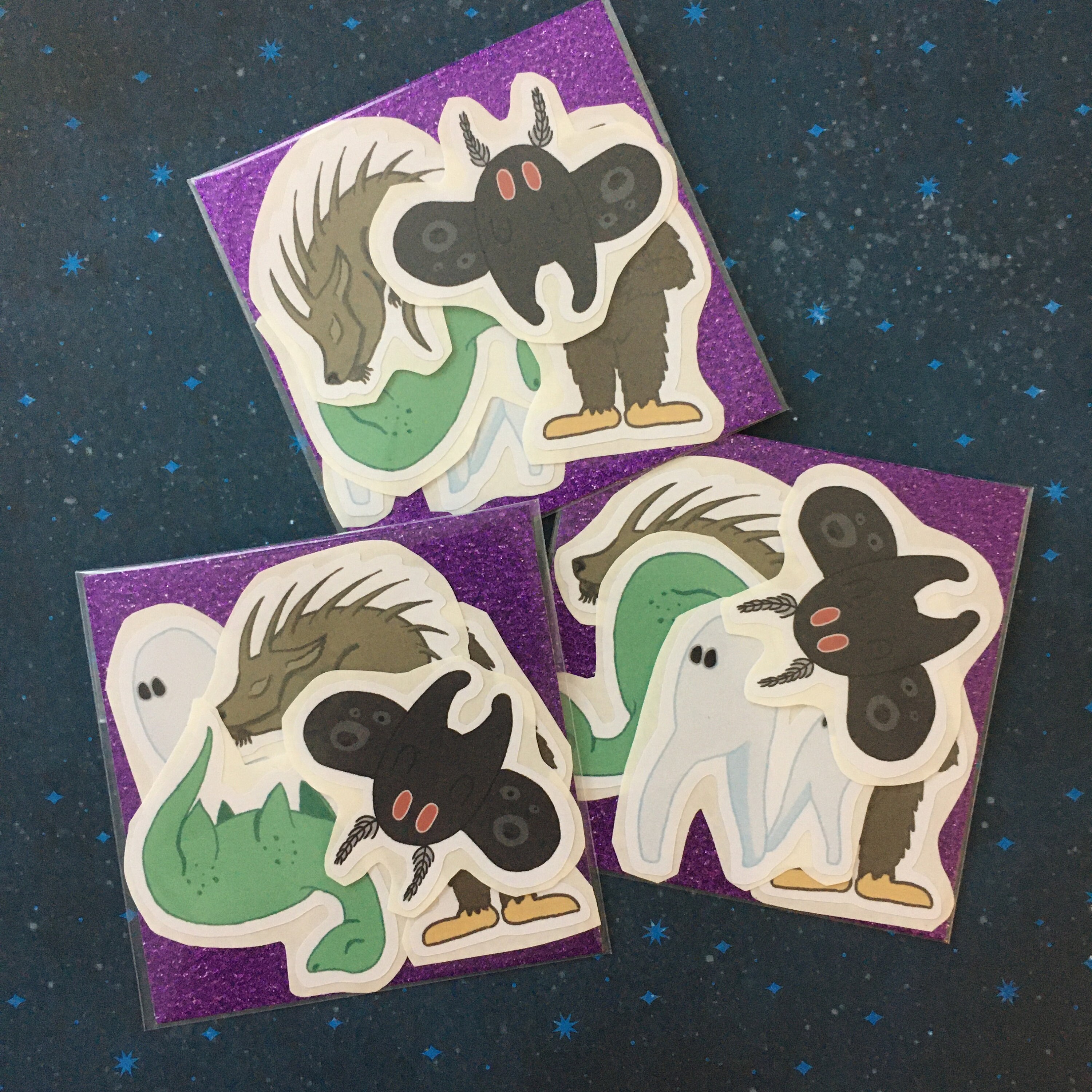 Cute Cryptids Sticker Pack | Etsy