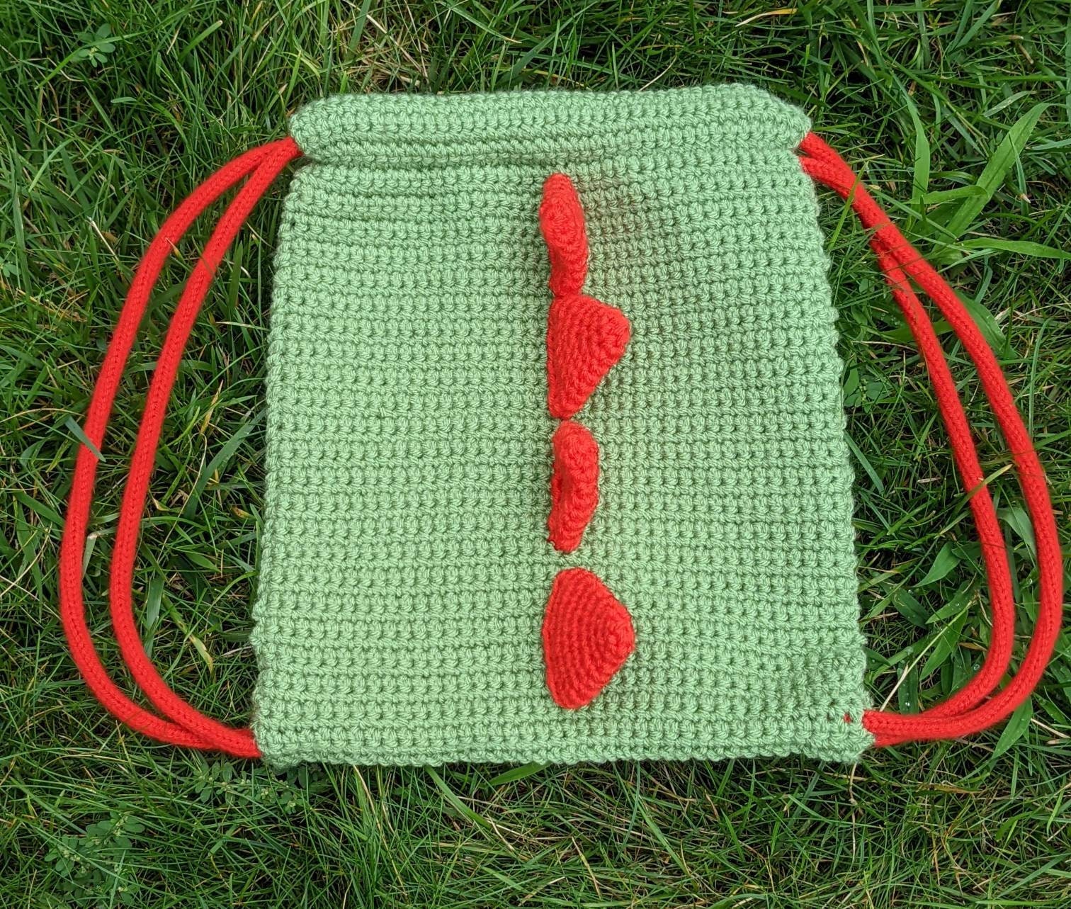 School, Child's Backpack, Dinosaur, Crochet Dinosaur Backpack With ...