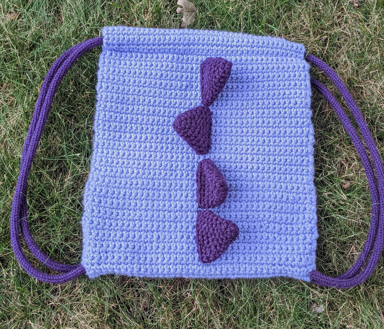 School, Child's Backpack, Dinosaur, Crochet Dinosaur Backpack With ...