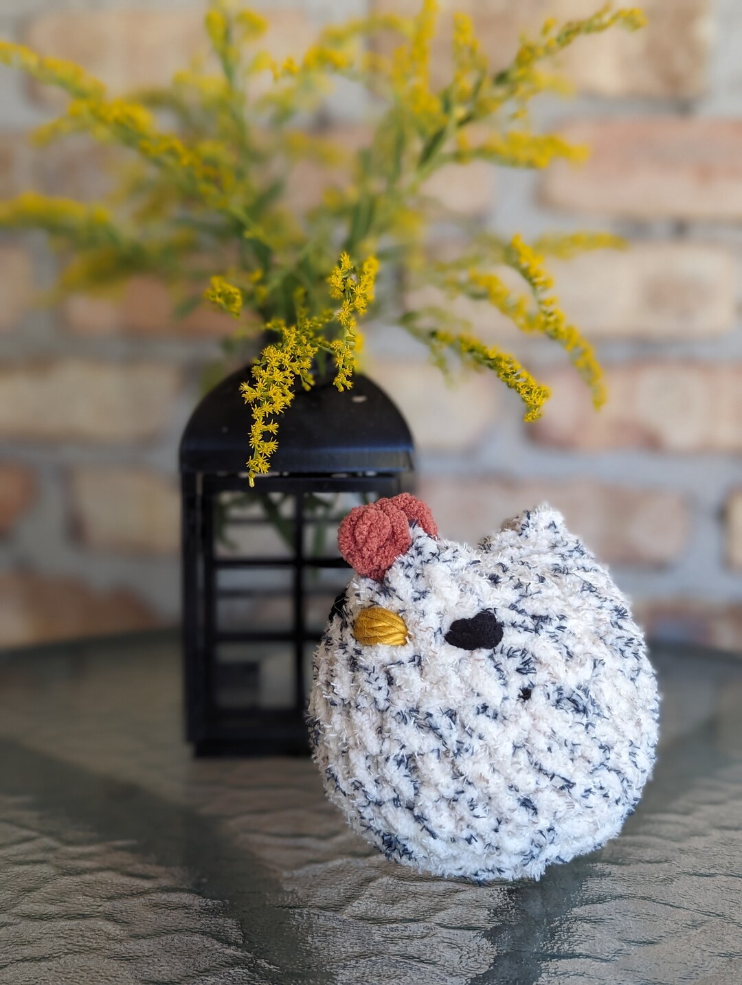 Large Crocheted Chicken Plushie. Crocheted Chicken. Farm. Farmhouse ...