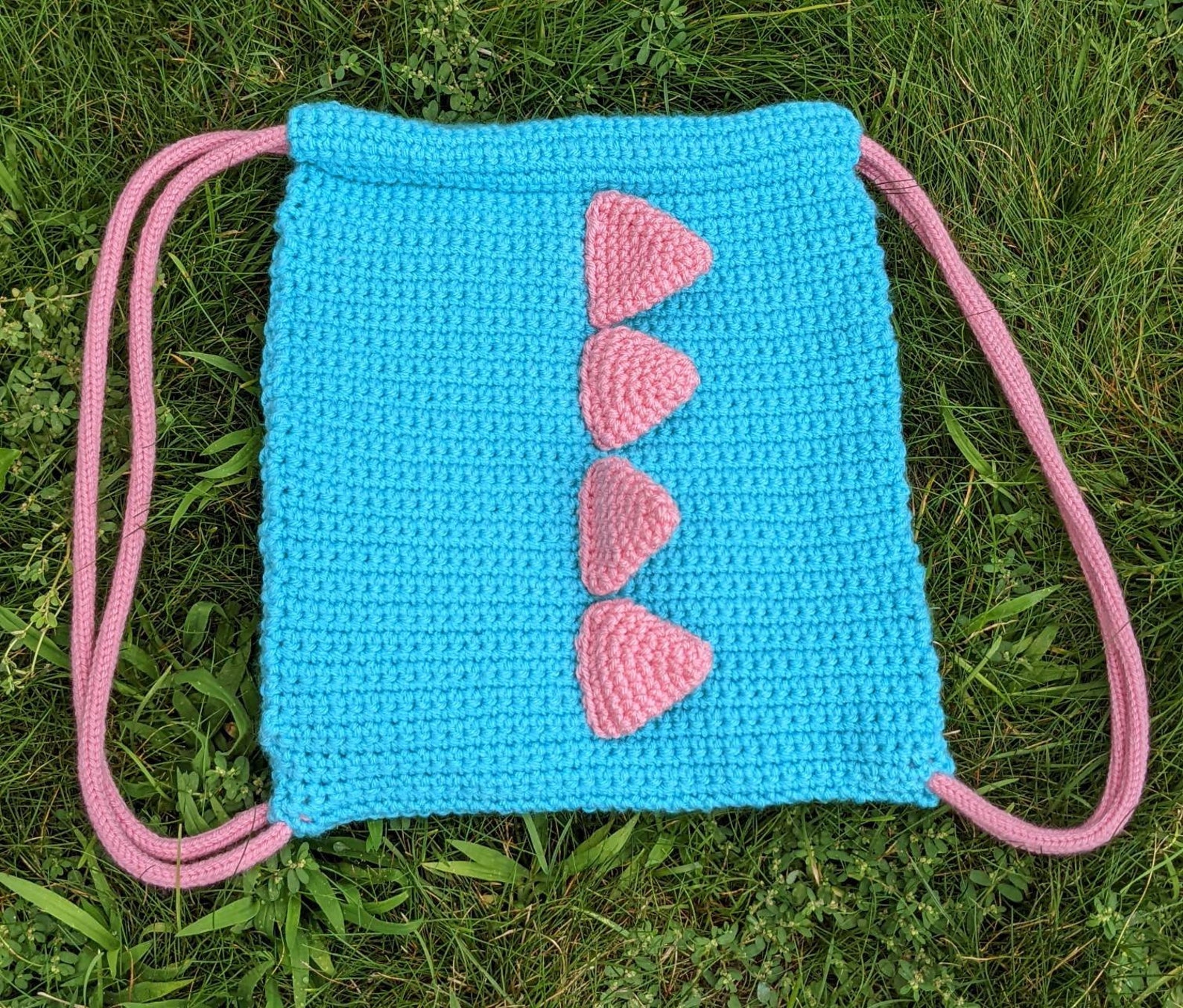School, Child's Backpack, Dinosaur, Crochet Dinosaur Backpack With ...