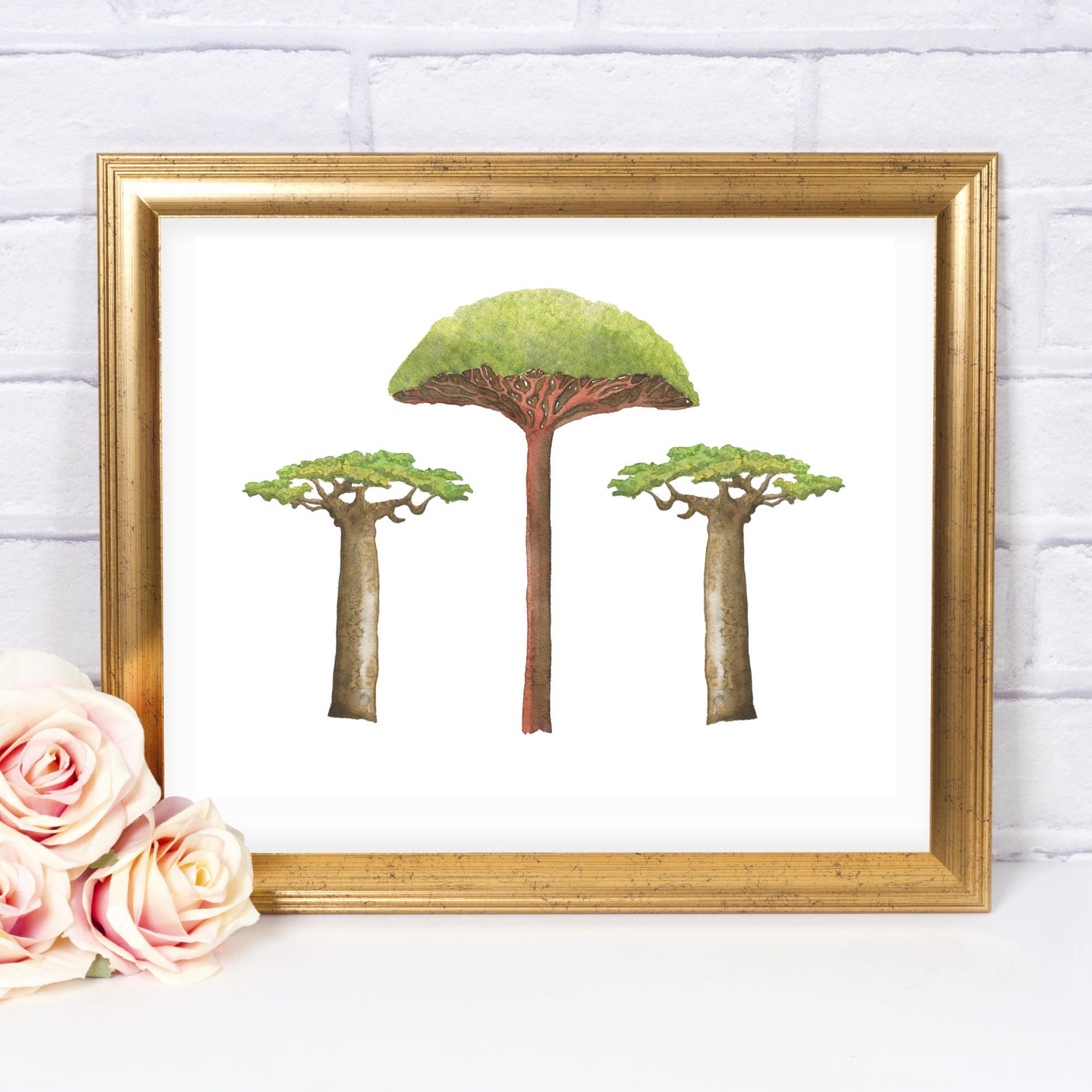 Tropical Rainforest Trees 8x10 Printable, Instant Download, Rainforest ...