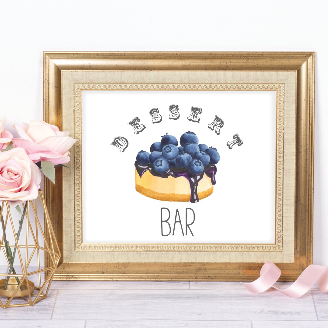 Dessert Bar Party 8x10 Printable, Instant Download, Dessert Cake Table ...