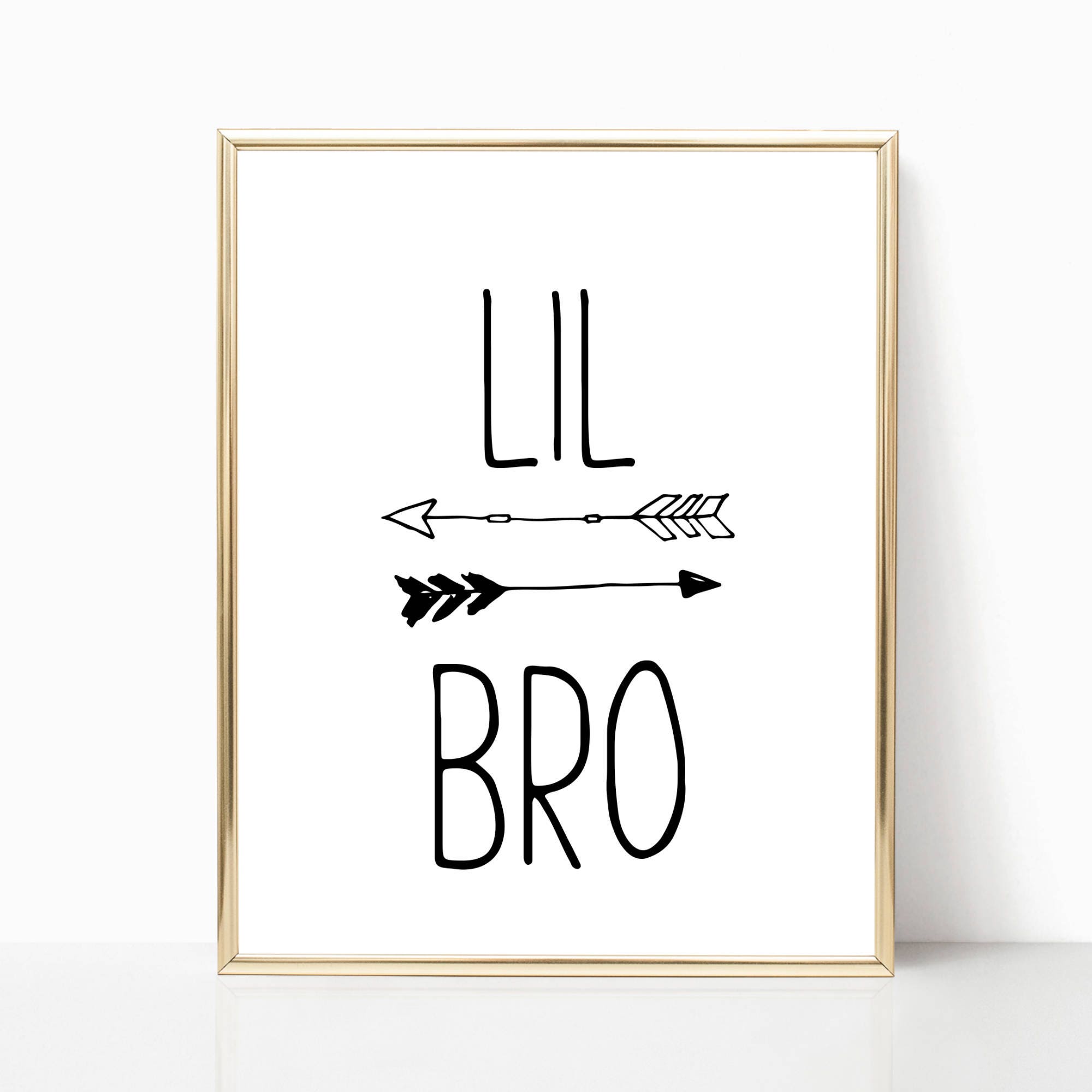 Lil Bro Arrows Boho 8x10 Wall Printable, Instant Download, Little ...