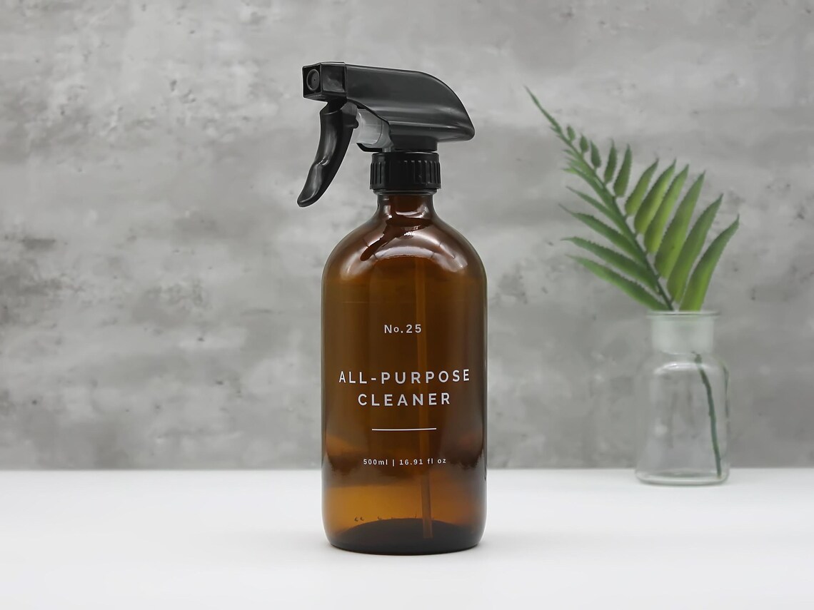 Refillable Glass Spray Bottle: All-purpose Cleaner, 500ml - Etsy