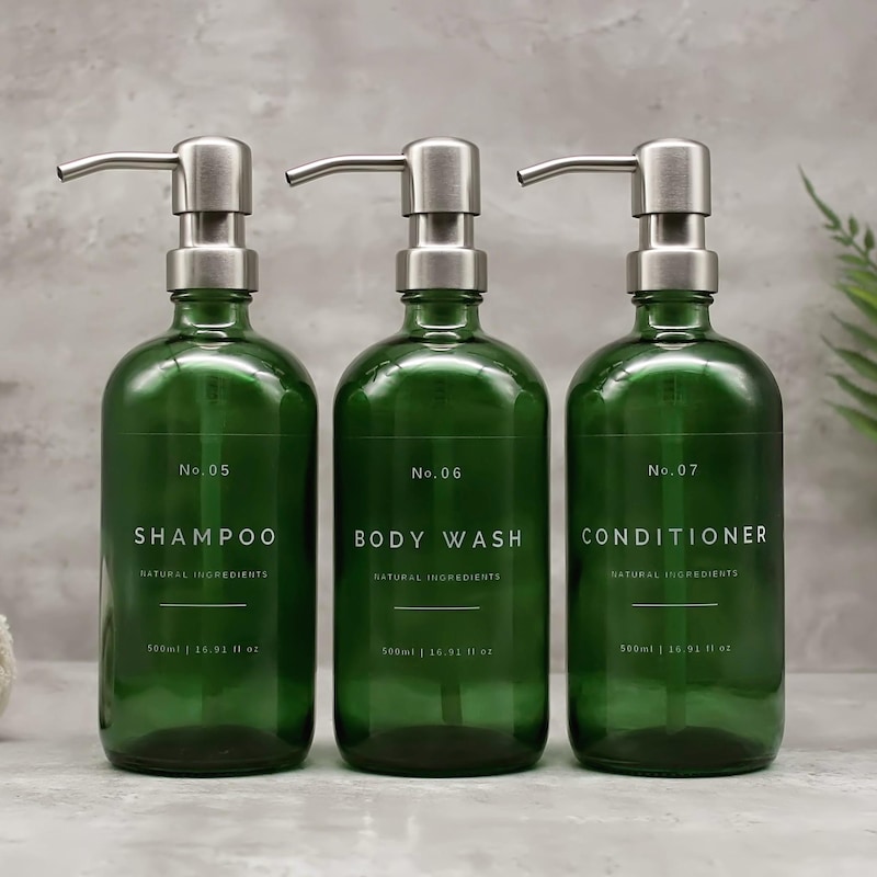 Recycled shampoo and conditioner bottles - Etsy Italia