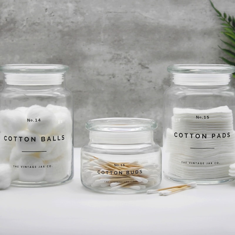 Bathroom Cotton Ball Box - Etsy UK