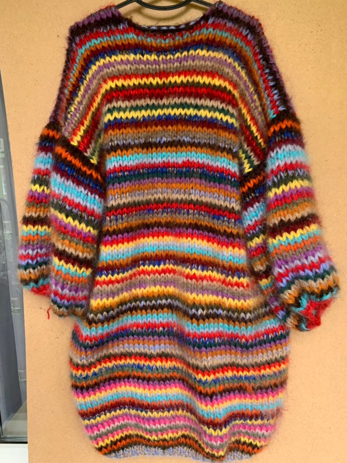 Rainbow Stripes Multicolor Cardigan One Size PRE-ORDER - Etsy