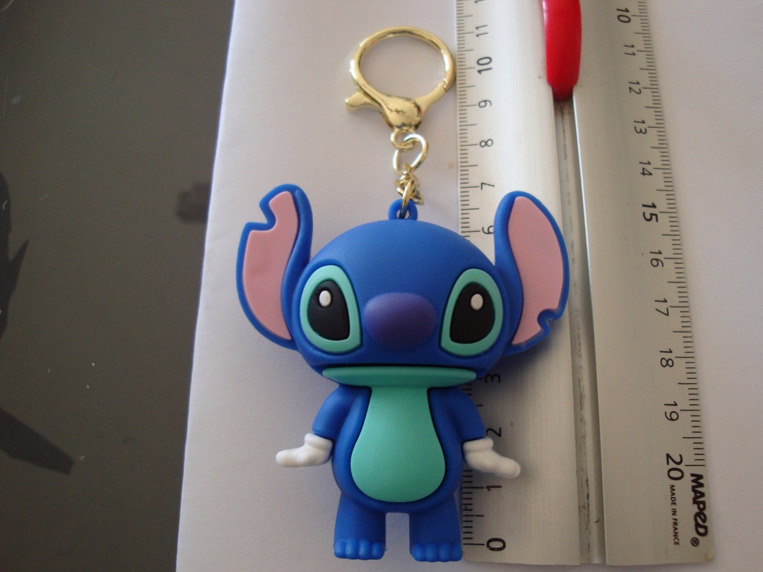 Stitch Key Ring in Soft PVC With Golden Carabiner - Etsy