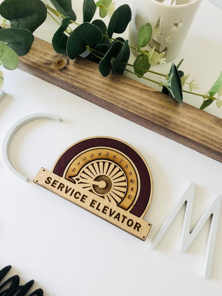 Hollywood Tower Hotel Service Elevator Interchangeable O - Etsy