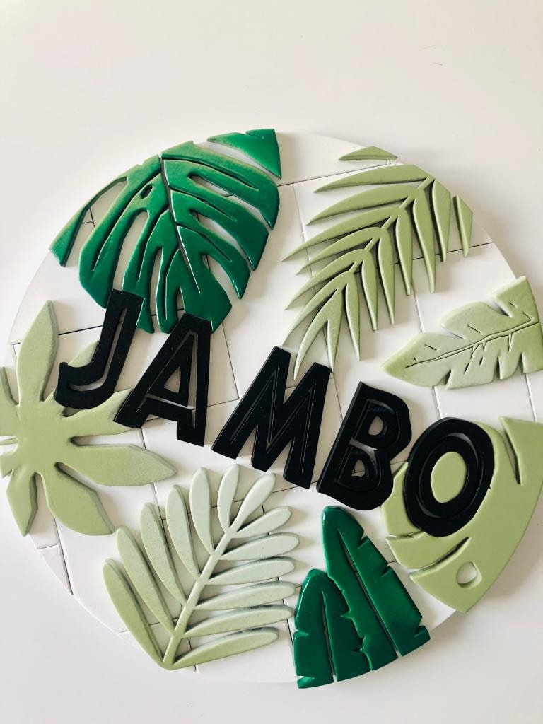 JAMBO Wall Hanging Sign | Etsy