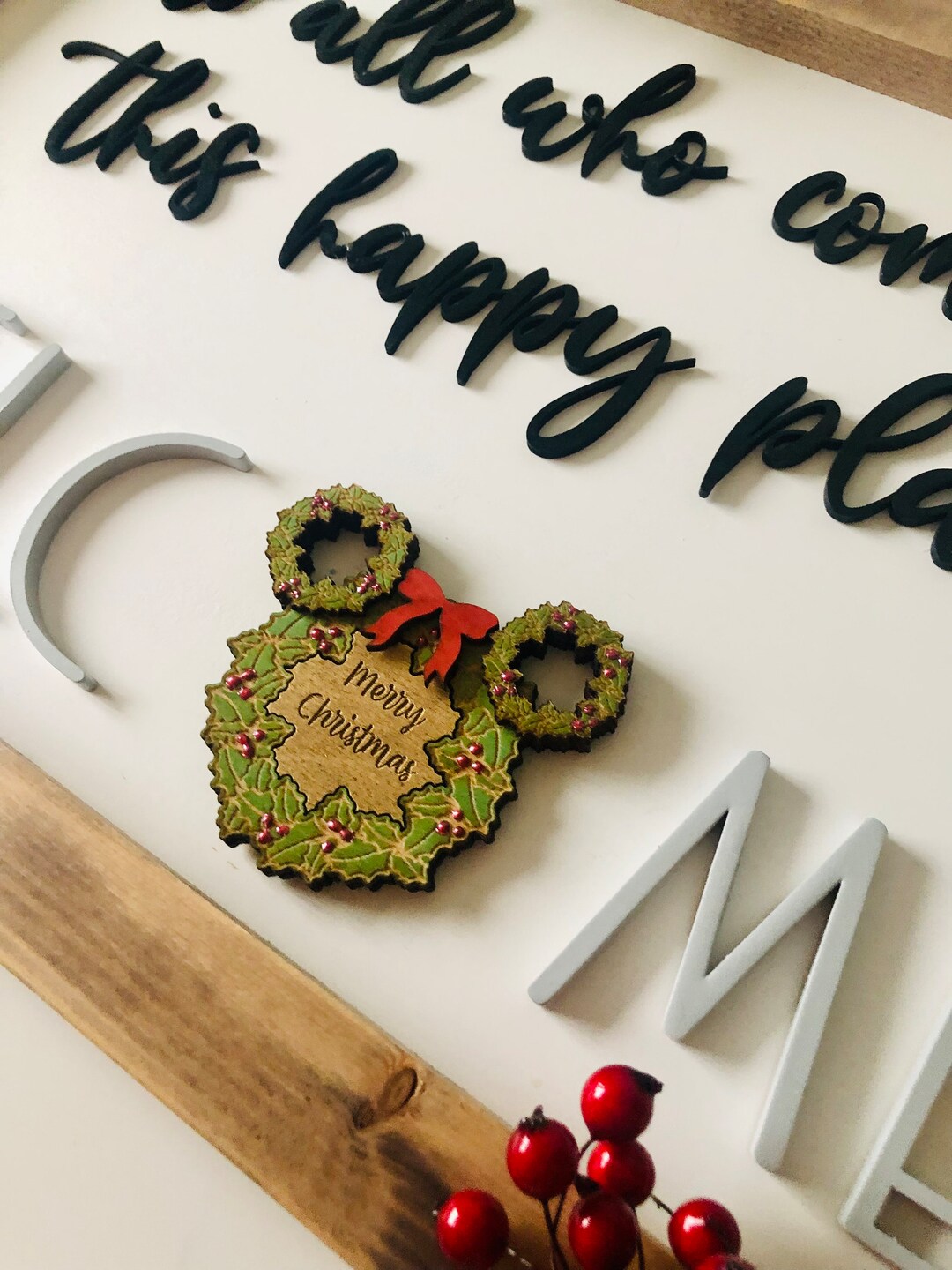 Christmas Wreath Interchangeable O - Etsy