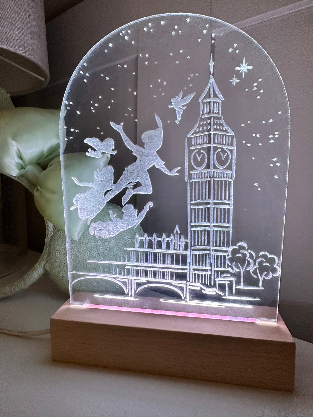 Disney Peter Pan Light up Sign, Peter Pan Light, Disney Night Light ...