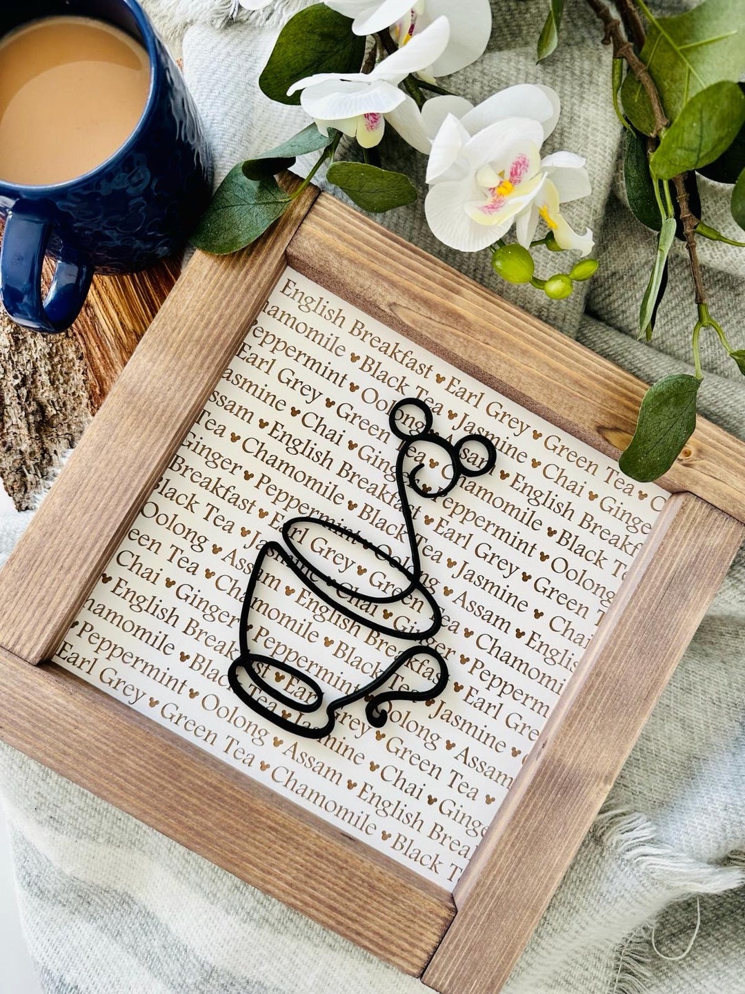Mickey Tea Sign, Tea Menu Sign - Etsy