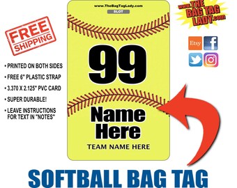 Softball tags | Etsy