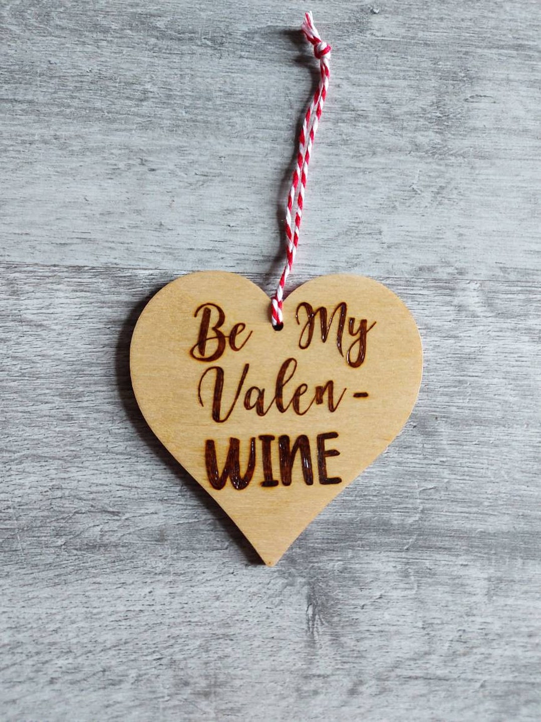 Dear Cupid, Wood Hanging Heart, Valentines Day Gift, Wooden Wedding ...