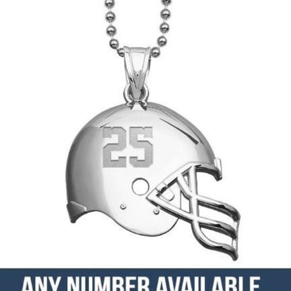 Football Helmet Necklace - Etsy