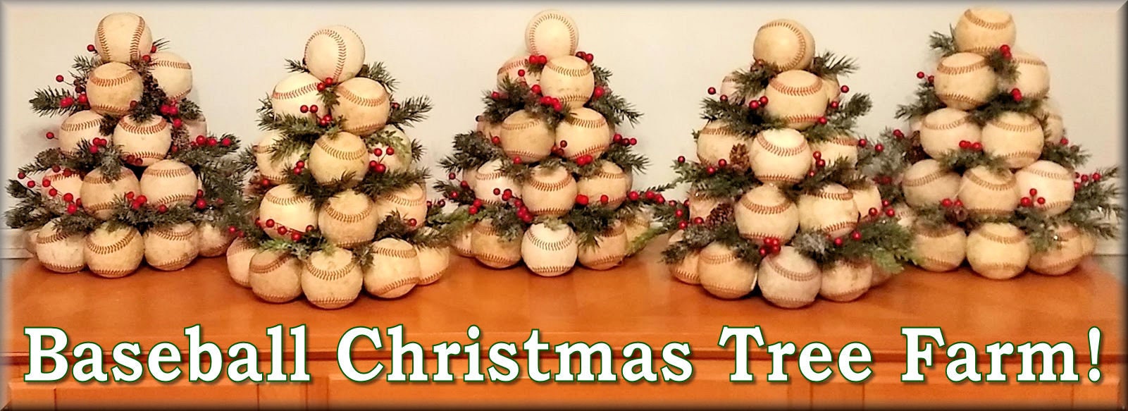 Handmade Baseball Holiday Gift - Christmas Tree Made With Used Leather ...