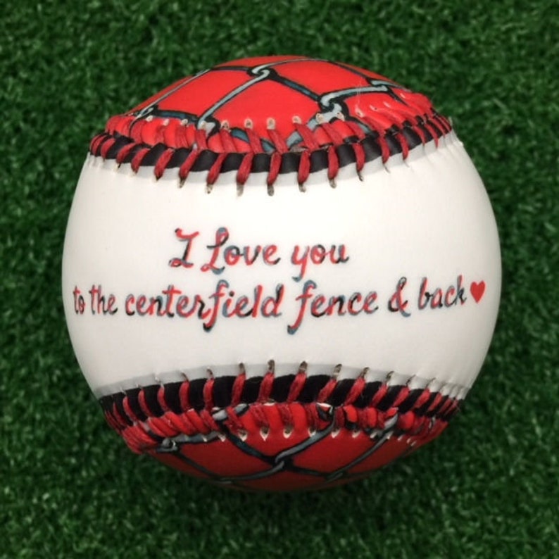 I Love You to the Centerfield Fence and Back Gift Baseball With Ball ...
