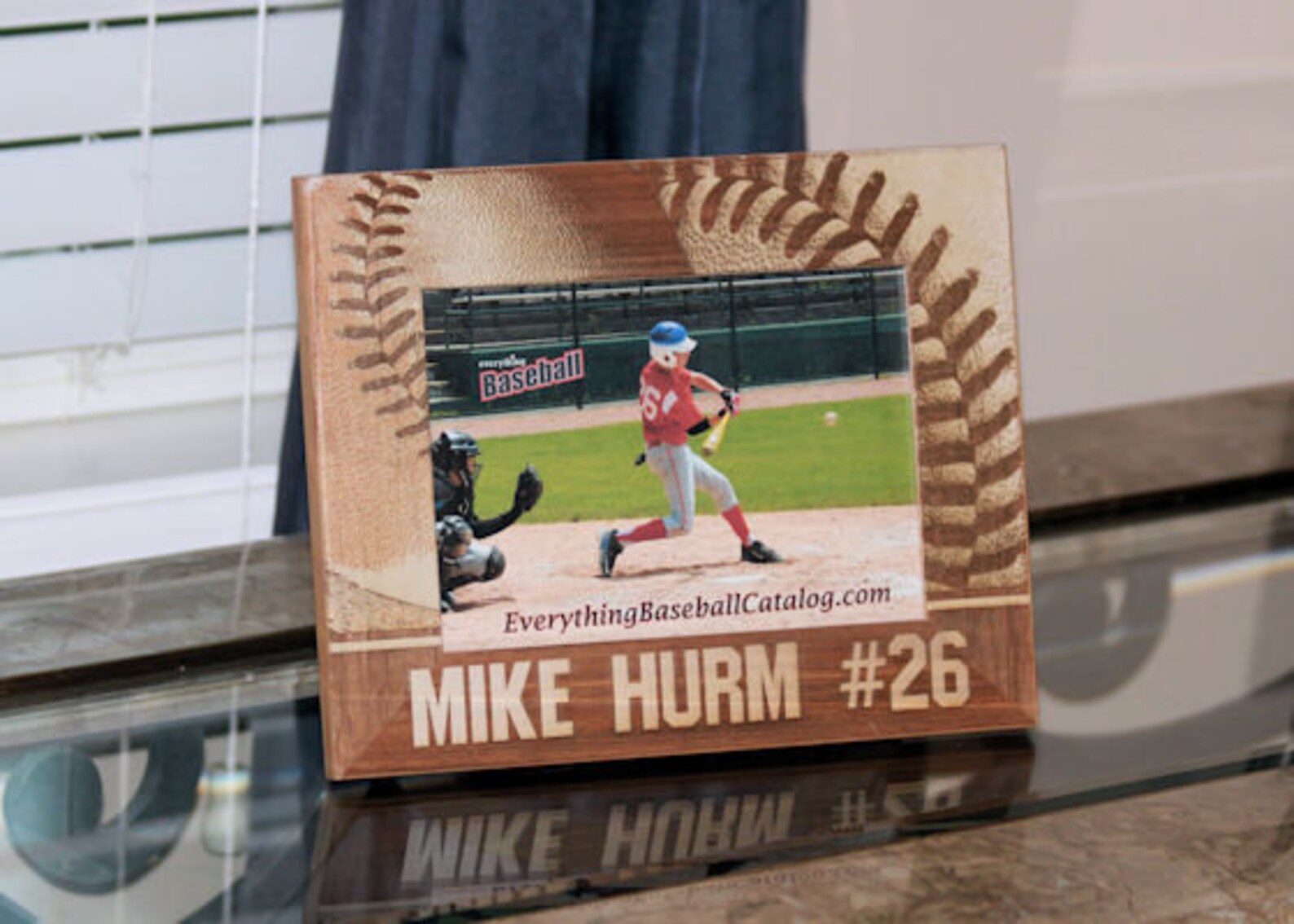 Name and Number Personalized Baseball Wooden Photo Frame - Etsy