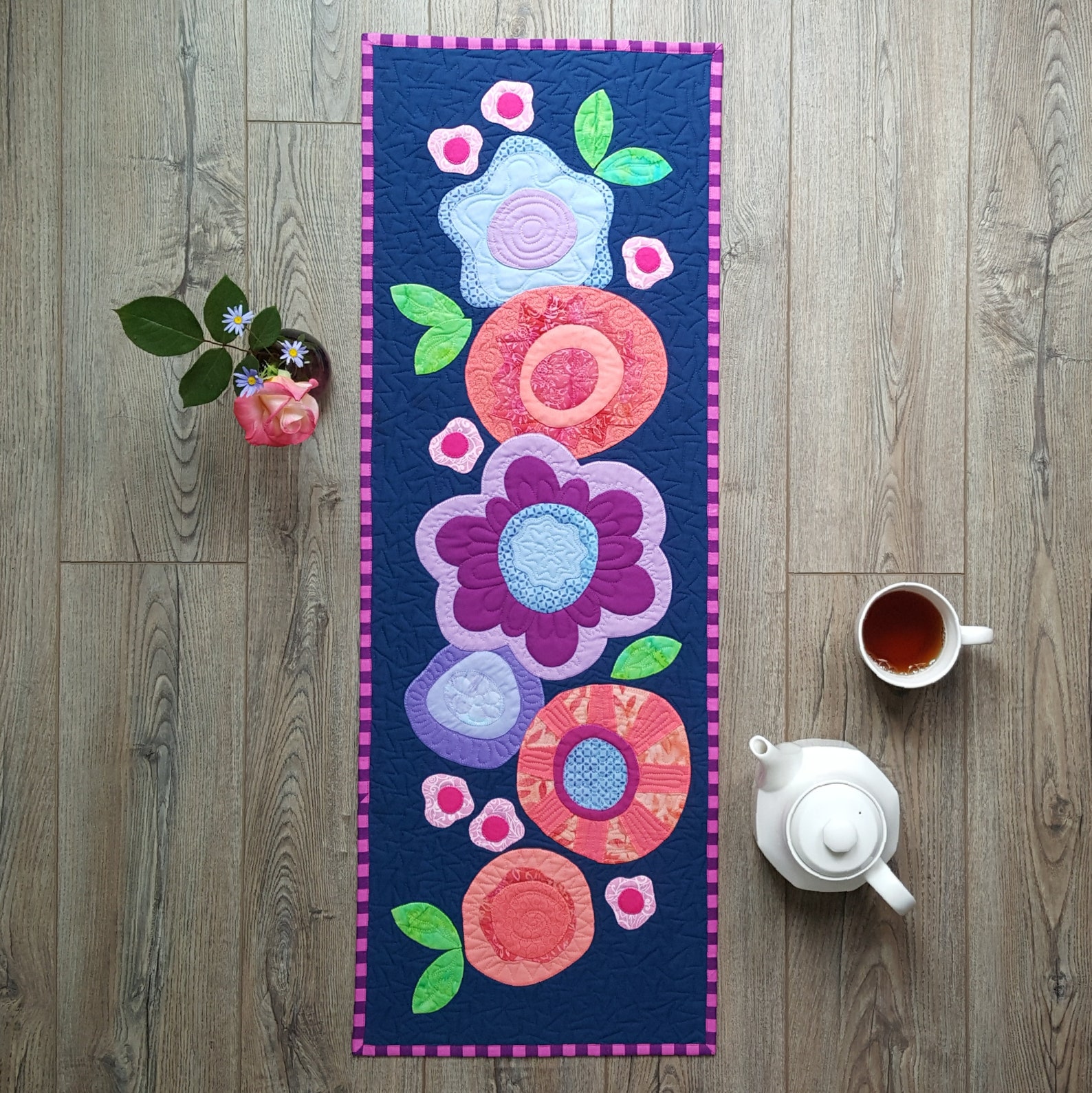 Blossom Table Runner Pattern - Etsy