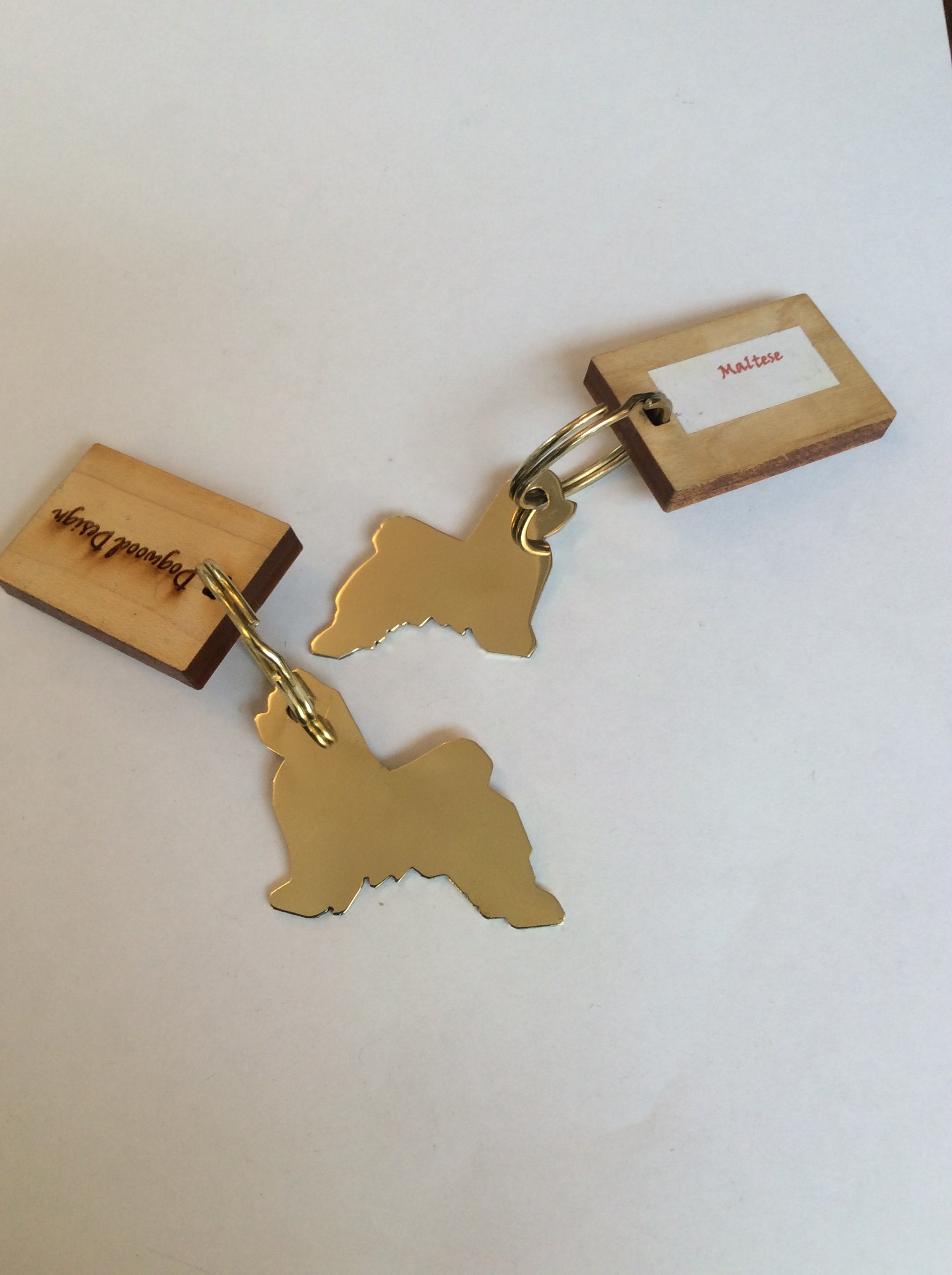 Maltese Keychain Maltese Dog Keychain Maltese Keyring - Etsy