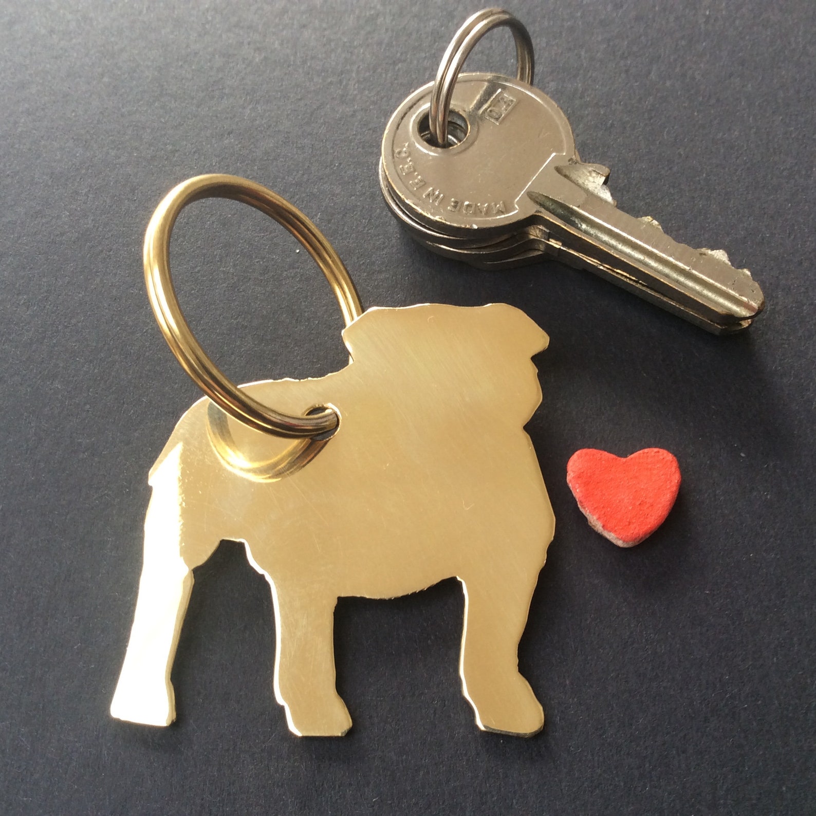 English Bulldog British Bulldog Keychain Bulldog Keyring - Etsy New Zealand