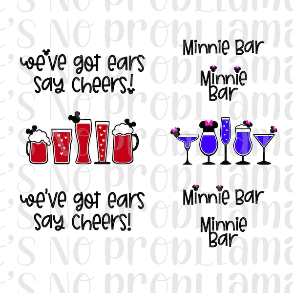 Minnie Bar Svg - Etsy