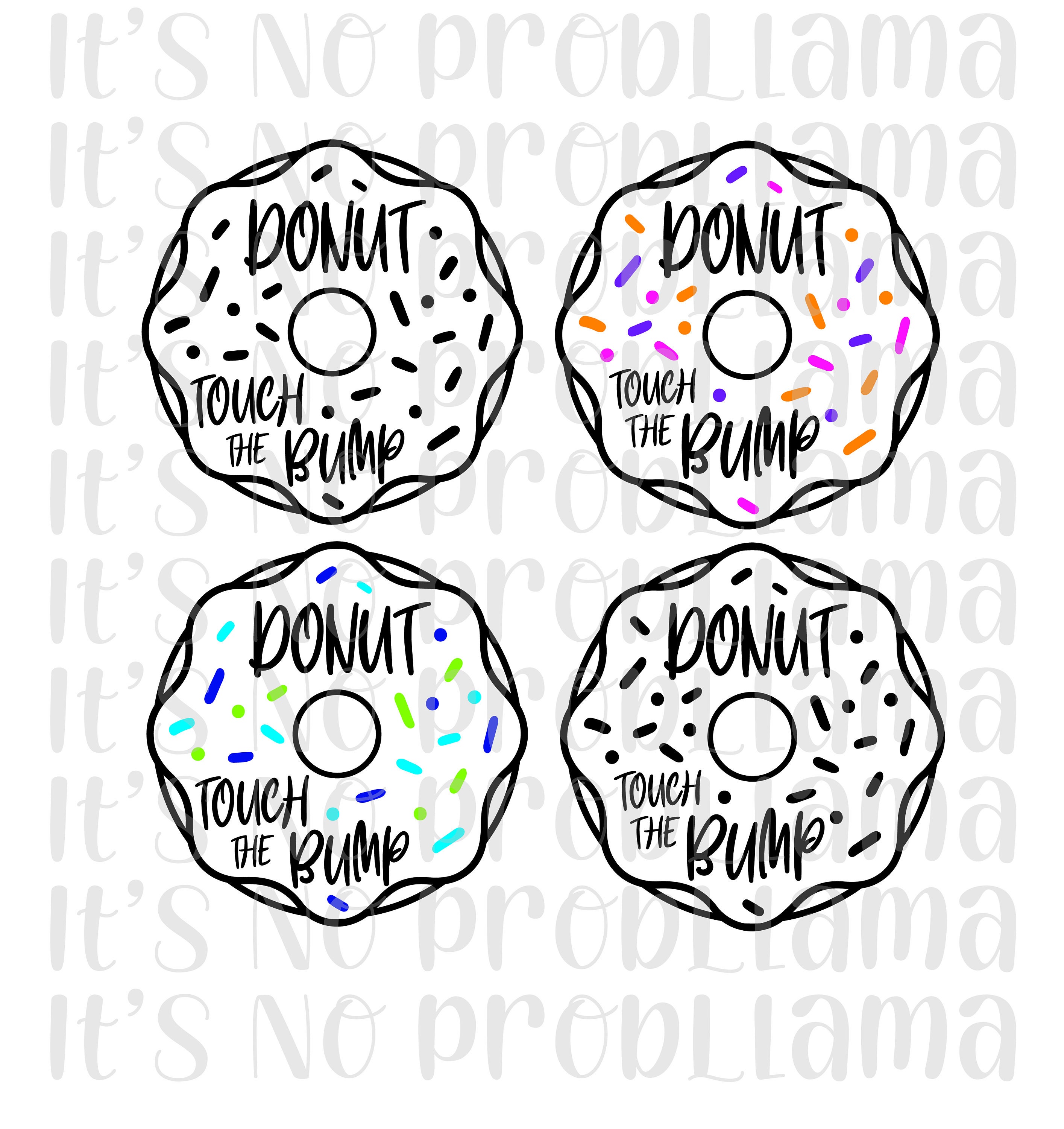 Donut Touch the Bump Funny Pregnancy Shirt Funny Bump | Etsy