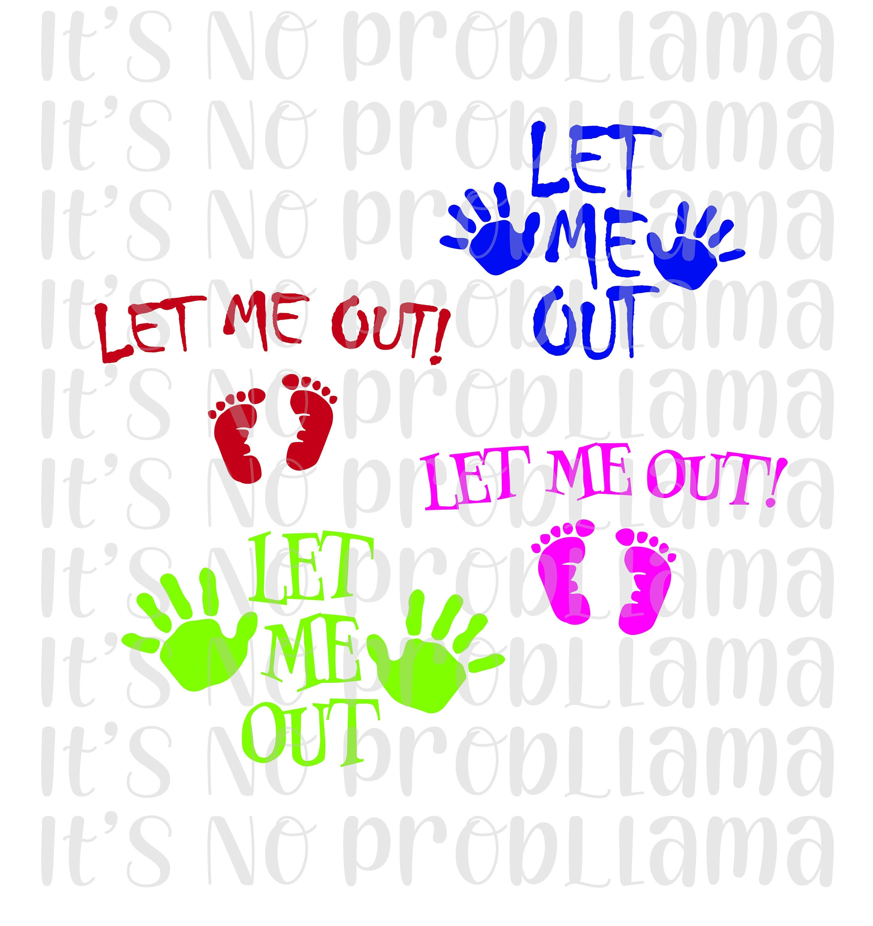 Let Me Out! | Funny Pregnancy Shirt | Funny Bump Shirt | Pregnancy ...