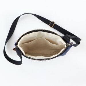 Small Canvas Crossbody Bag for Women and Men. Strong Slim Mini ...