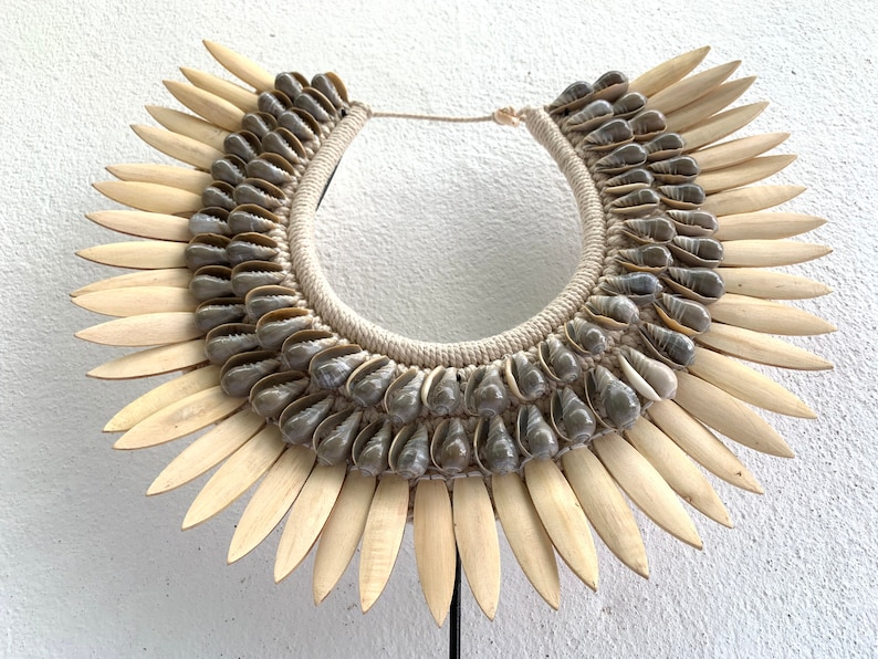 Pacific Tribal Necklace Seashell Shell Asian Body Jewelry Beach Wedding ...