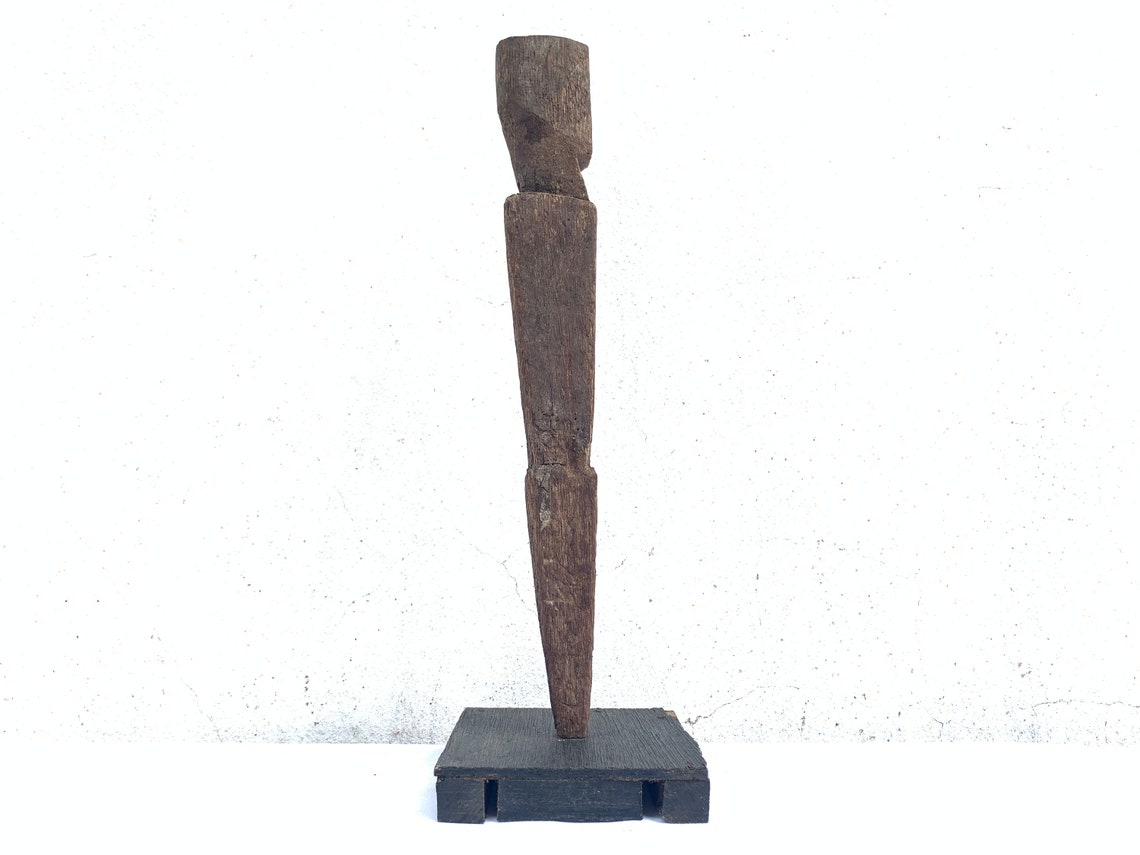 ANTIQUE ANCESTRAL Rice Field Guardian STATUE Image Pole - Etsy