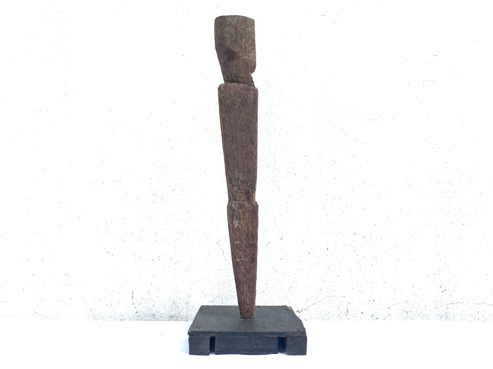 ANTIQUE ANCESTRAL Rice Field Guardian STATUE Image Pole Sculpture Icon ...
