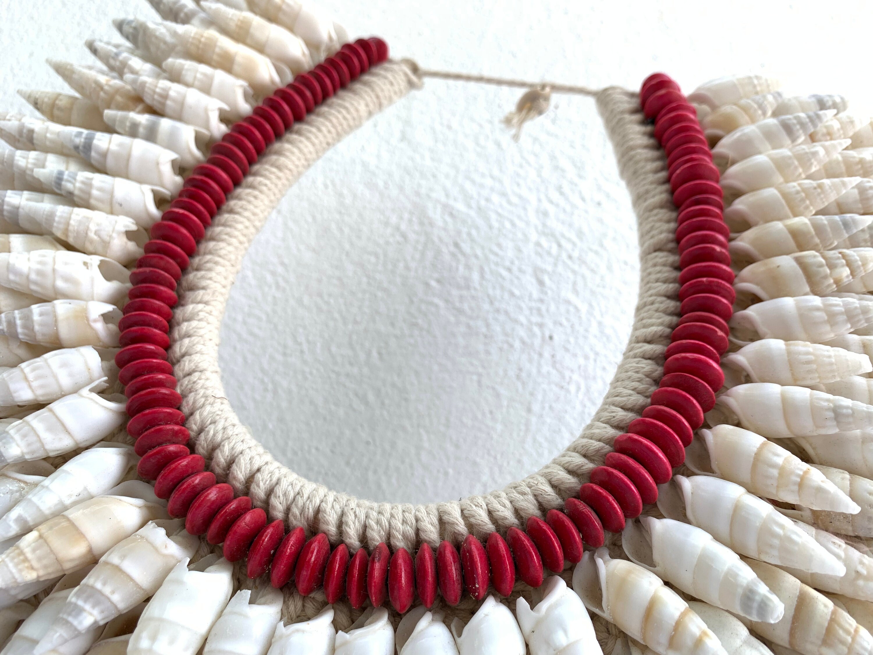 Tribal Necklace Shell Artwork Seashell Jewelry Home Bar Restaurant Deco ...