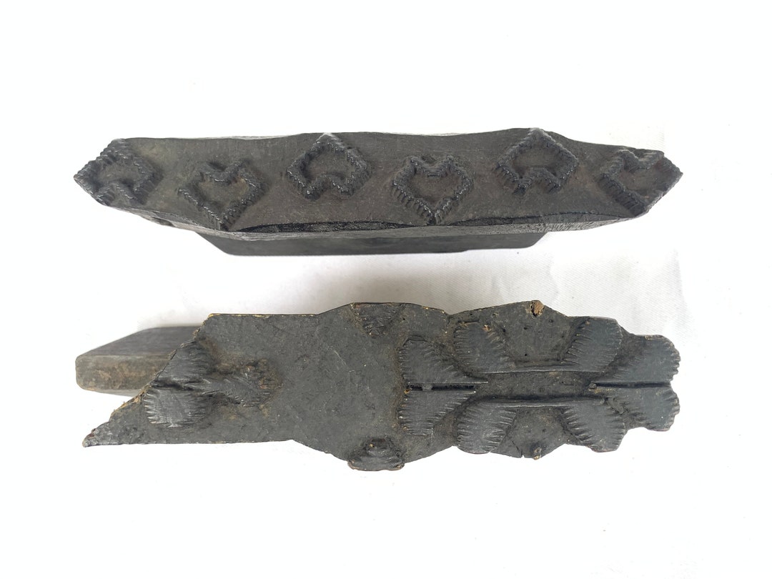 Asia Asian Antique Chop Print Wood Block Textile Fabric Stamp Asia ...